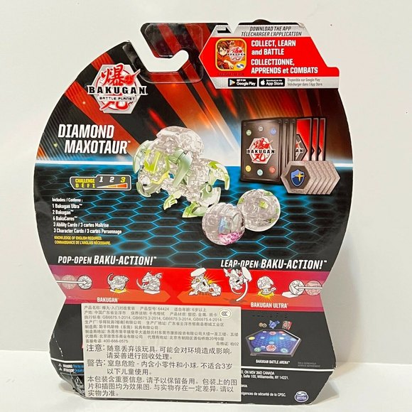 Toys | New Diamond Maxotaur Bakugan Starter Pack 3pack Action Figures ...